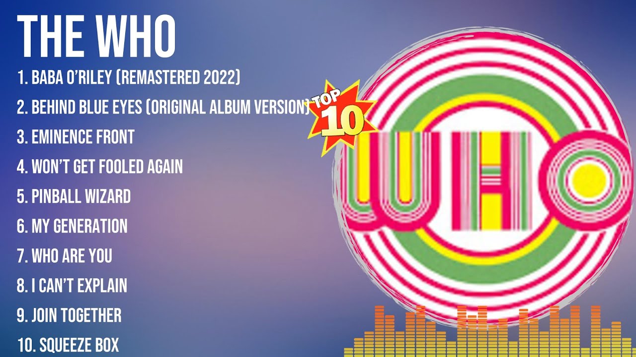 The Who Greatest Hits Full Album ~ Top Songs of the The Who - YouTube