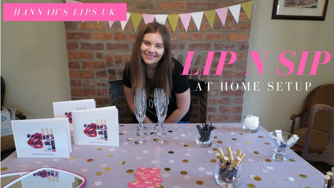 My In Home (Lip and Sip) Party Setup! - YouTube