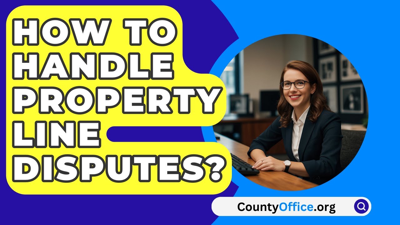 How To Handle Property Line Disputes? - CountyOffice.org - YouTube