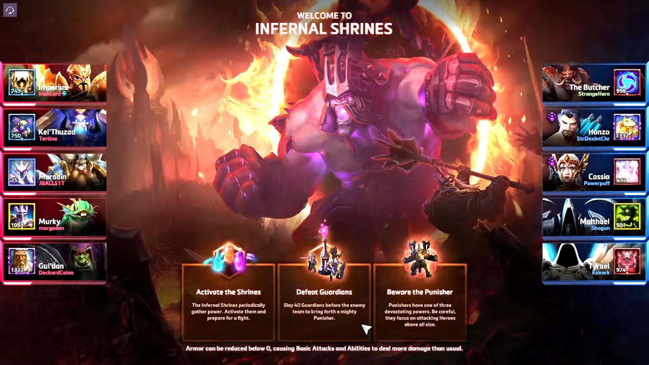 Heroes of the Storm - Quick Match - Infernal Shrines - The Butcher ...