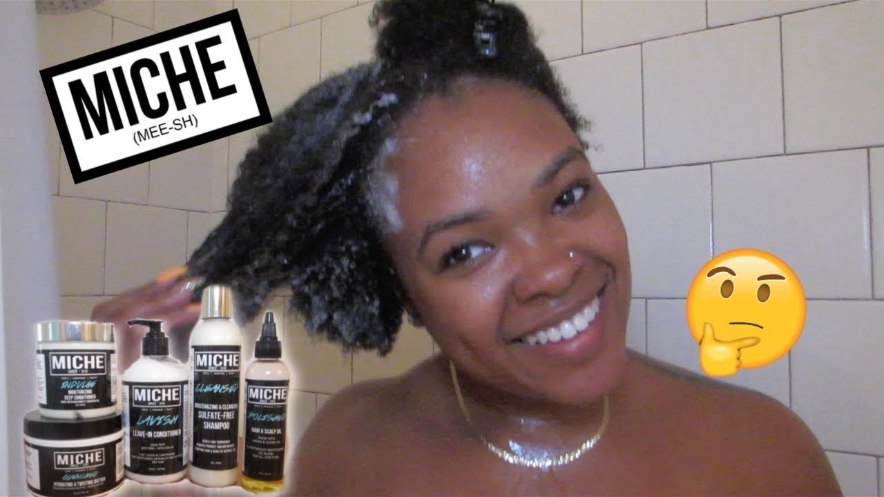 I Finally Tried Miche Beauty For My Wash Day!! | 4C Natural Hair - YouTube