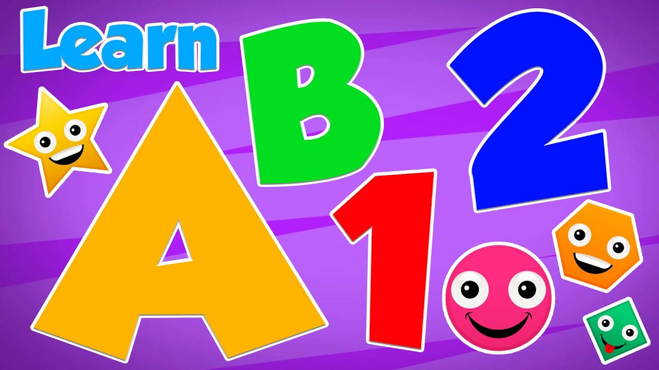 ABC, 123 & Shapes Learning Videos For Preschool | ABC And One Two Three ...