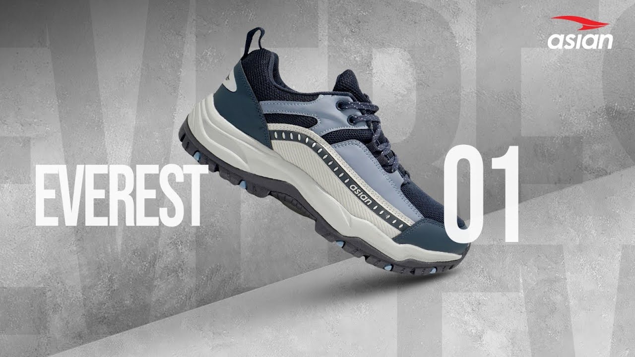 Asian Everest-01 Trekking Shoe | Breathable Mesh Upper | Anti-Skid ...