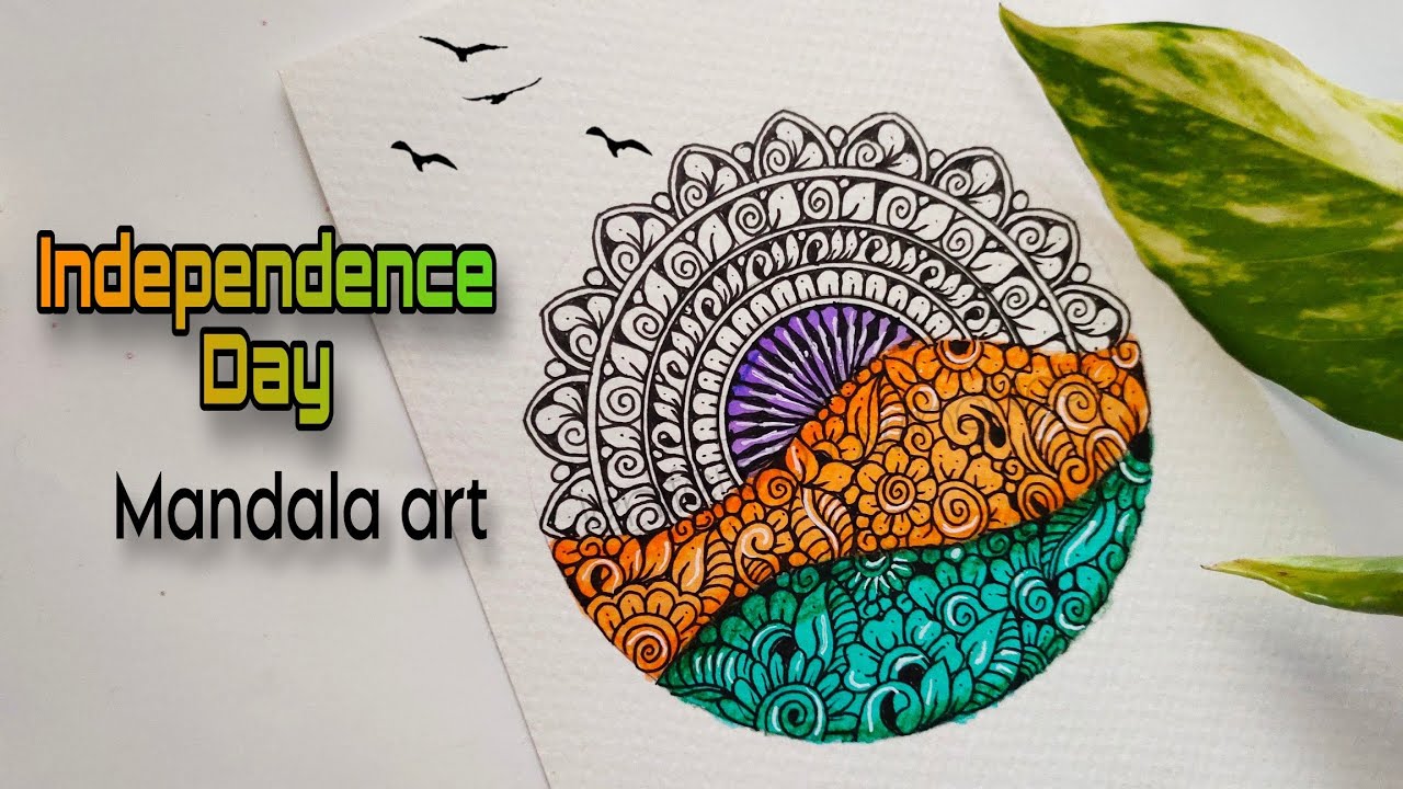 Independence day mandala art | independence day drawing | mandala art ...