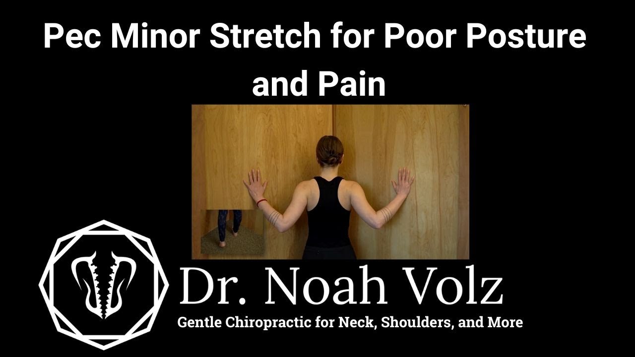 Pec Minor Stretch for Poor Posture and Pain - YouTube