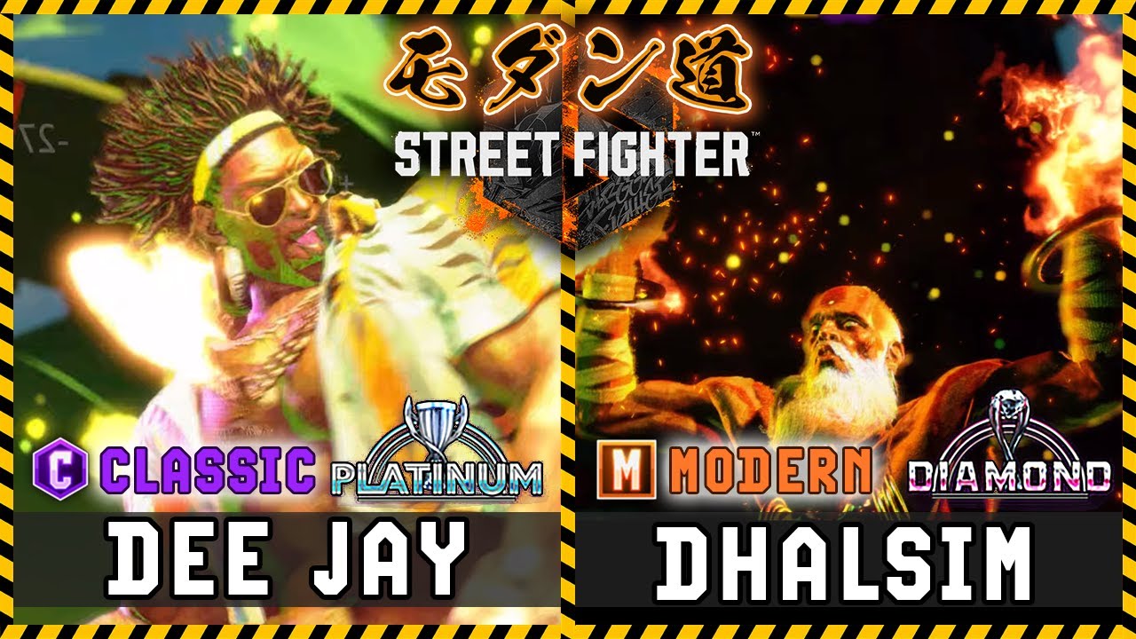 SF6 🆚 DEE-JAY(Classic) vs DHALSIM(Modern) | ディージェイ(クラシック) vs ダルシム(モダン ...