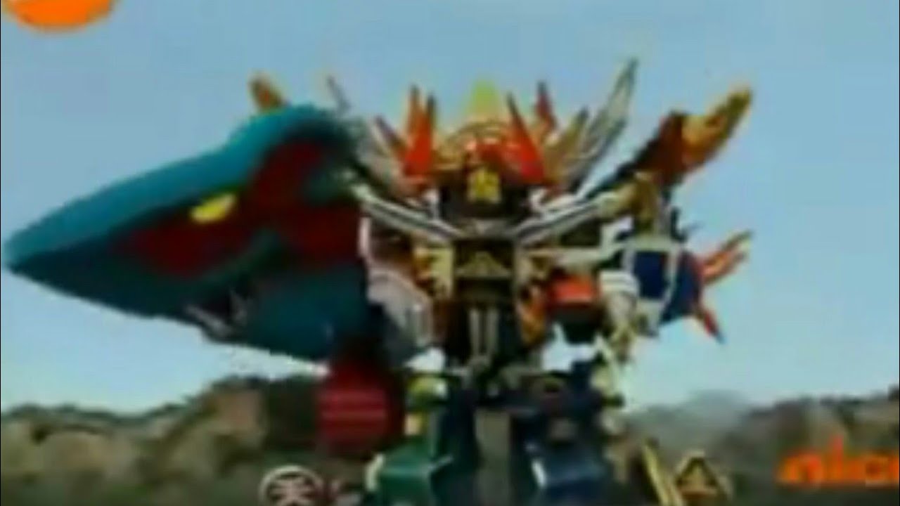 Megazord Vs Serrator Dublado | Power Rangers Super Samurai - YouTube