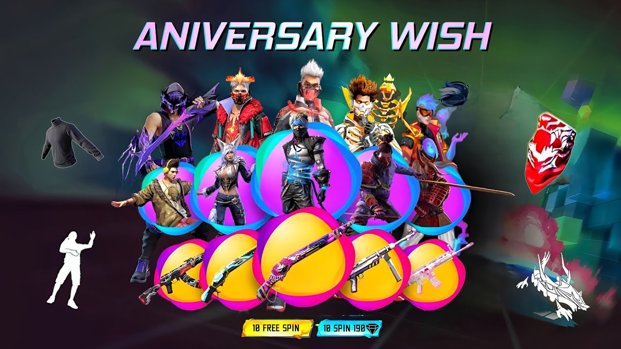 7th Anniversary Wish Event Free Fire 🤯🥳| Evo Bundle Return Event | Free ...