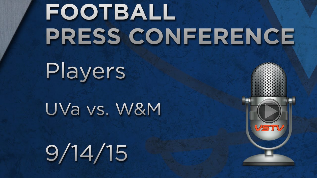 FOOTBALL: Player Press Conference - September 14, 2015 - YouTube