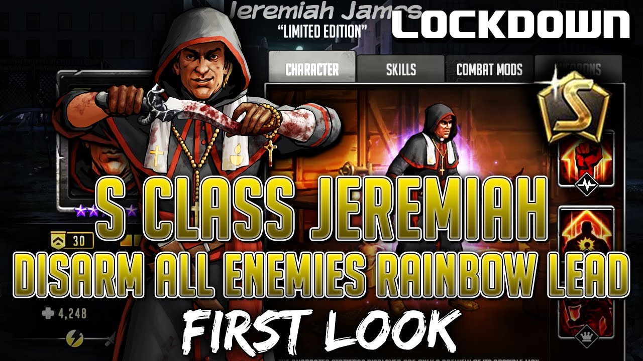 TWD RTS: S Class Jeremiah, Disarm All Enemies Rainbow Lead - Walking ...