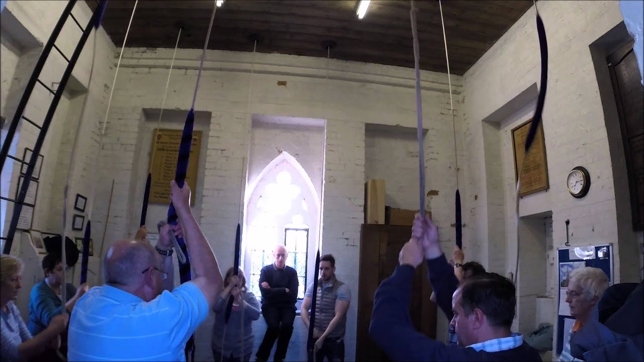 Bell ringing at Basingstoke, All Saints - YouTube