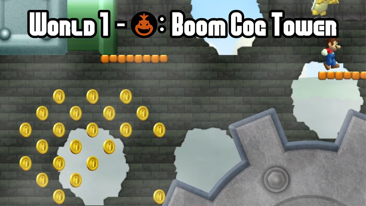World 1-Tower: Boom Cog Tower - YouTube