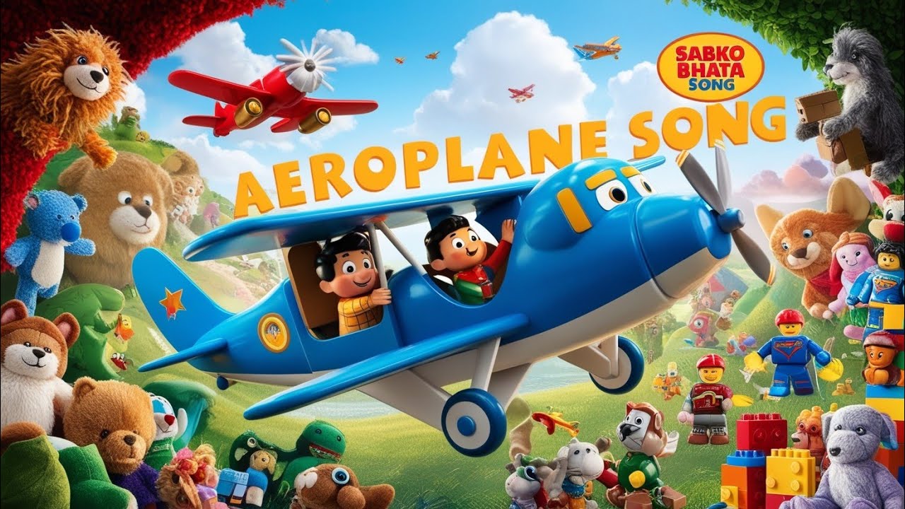 Airplane Song | Aeroplane Song | हवाई जहाज सबको बहुत भाता | nursery ...