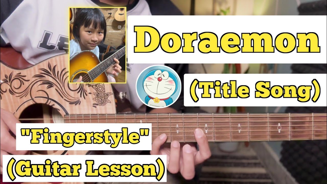 Doraemon - Title Song | Fingerstyle Guitar Lesson | With Tab | - YouTube