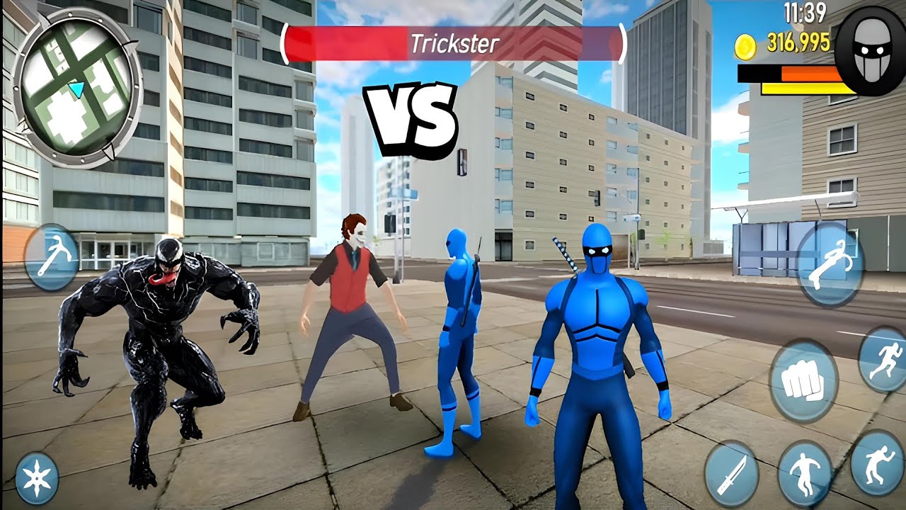 Blue ninja🥷 Game Superhero Gangster Crime City Part#26 - New Games ...