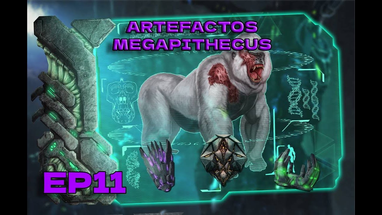 Conseguimos todos los artefactos para el megapithecus!! EP11/ARK - YouTube