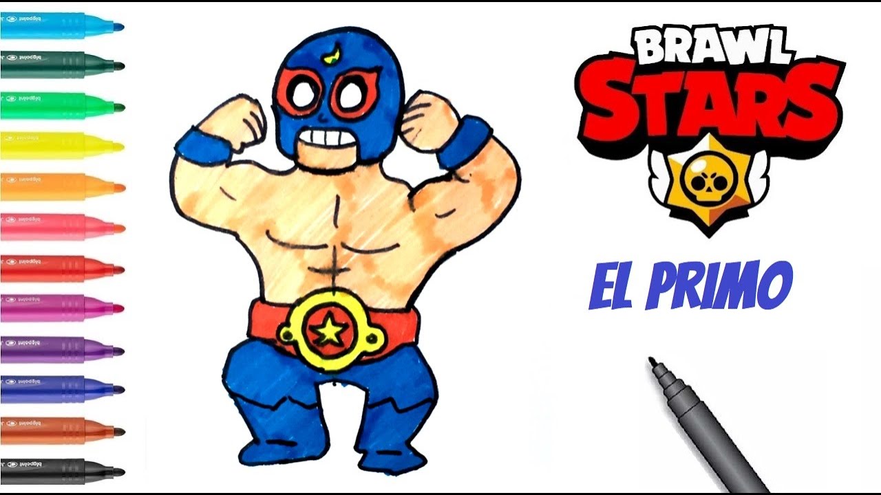 Easy Drawing Brawl Stars El Primo I Kolay Brawl Stars El Primo Çizimi ...
