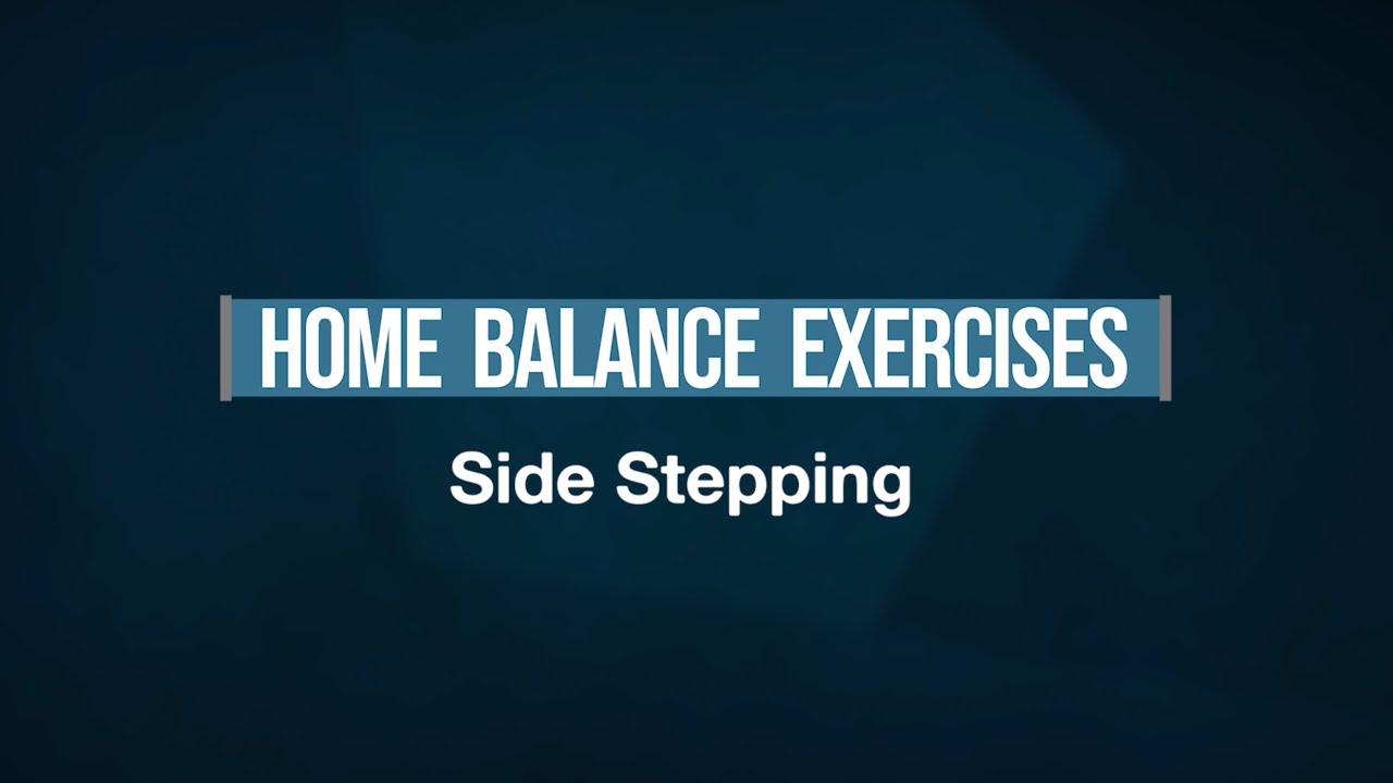 Side Stepping - Home Balance Exercises - YouTube