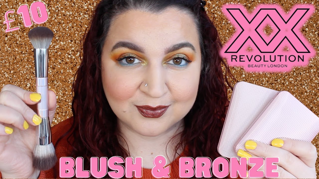 NEW XX REVOLUTION GLOW SCULPTOR CREAM BLUSH AND BRONZER DUO REVIEW AND ...