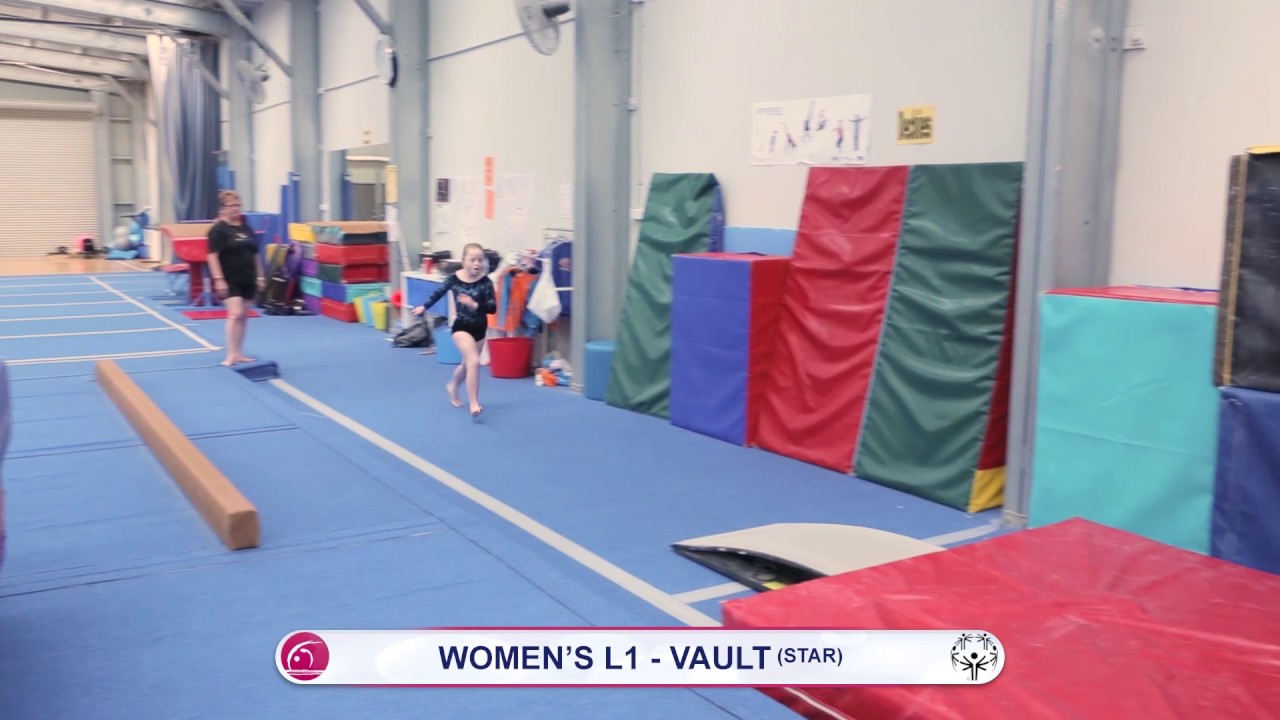 Special Olympics - WAG Level 1 Vault (Star Jump - example 2) - YouTube