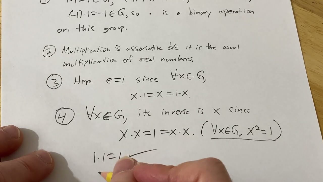 Determine If The Set 1 1 Forms A Group Under The Operation Of Determine If The Set 1 1 Forms A Group Under The Operation Of