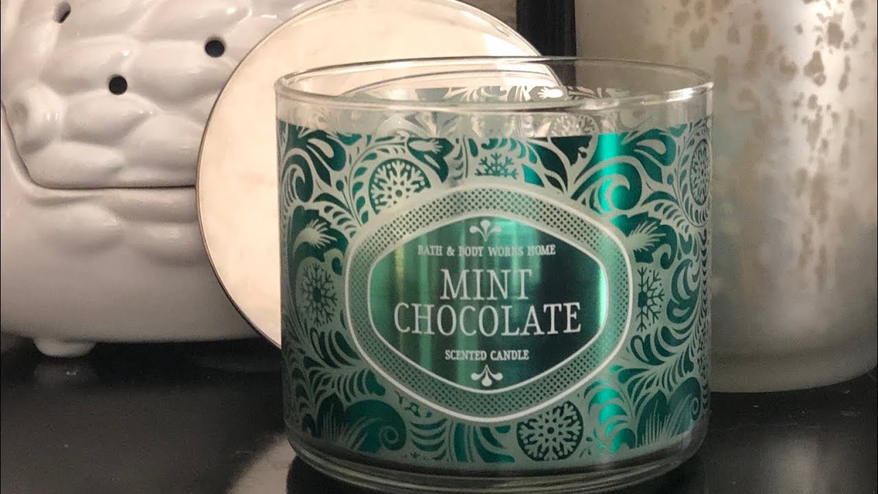Mint Chocolate candle by Bath and Body Works review - YouTube