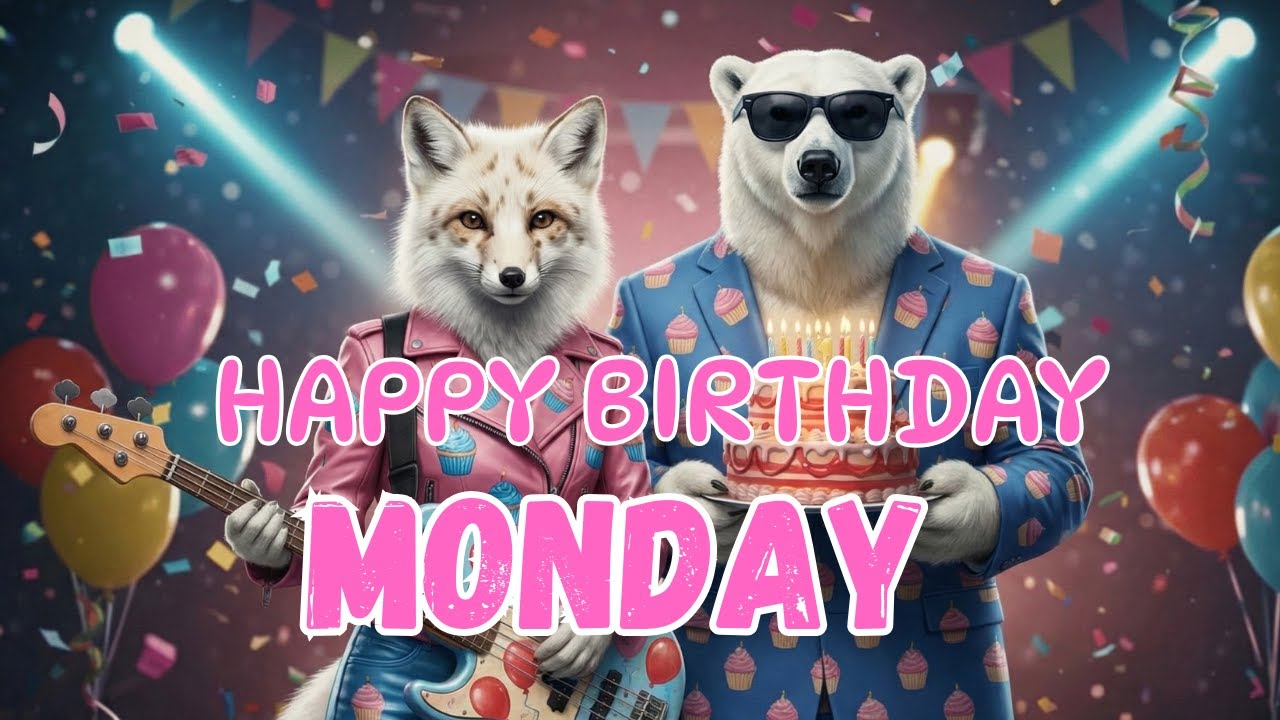 MONDAY Happy Birthday Song - Happy Birthday to Monday - YouTube