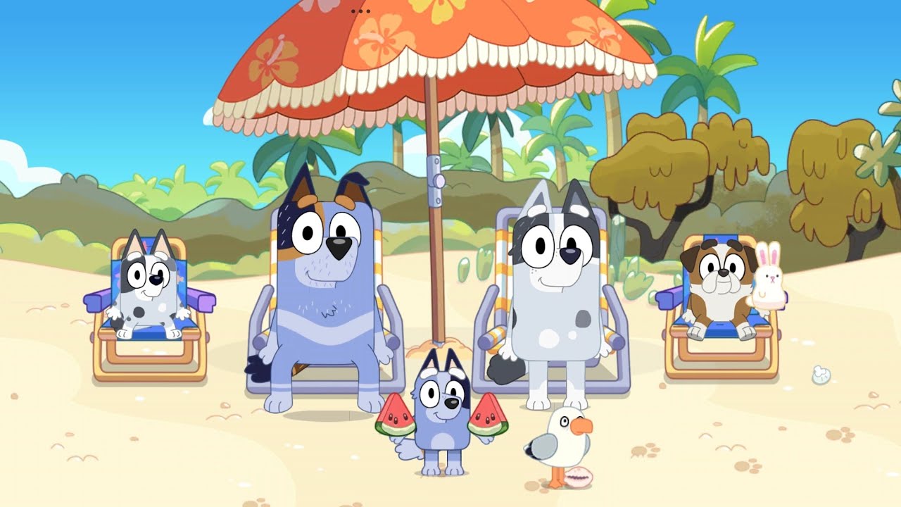 Bluey: Watermelon 🍉 Party On Beach ⛱️ 10 - YouTube