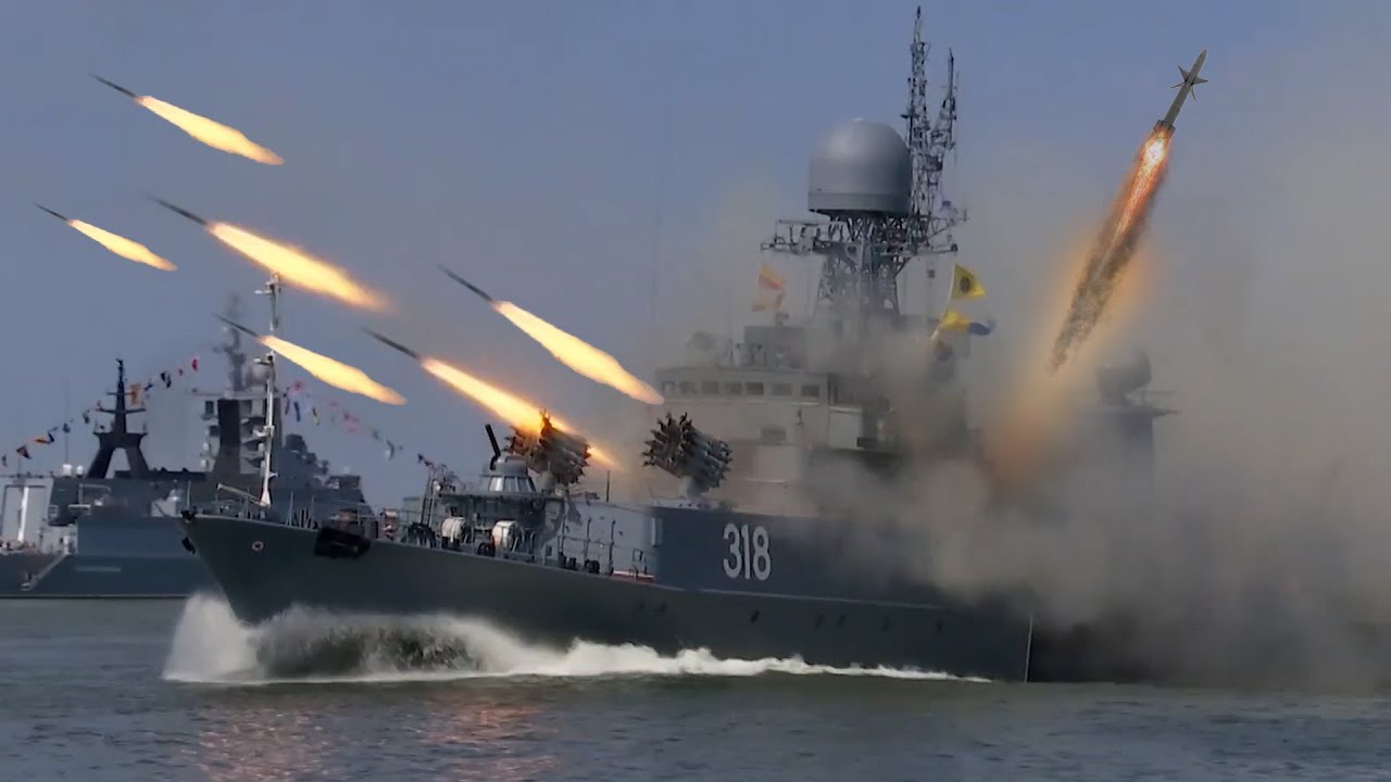 BRUTAL FIRE ‼️ Russian Navy Power 2023 Destroyed Target With New ...