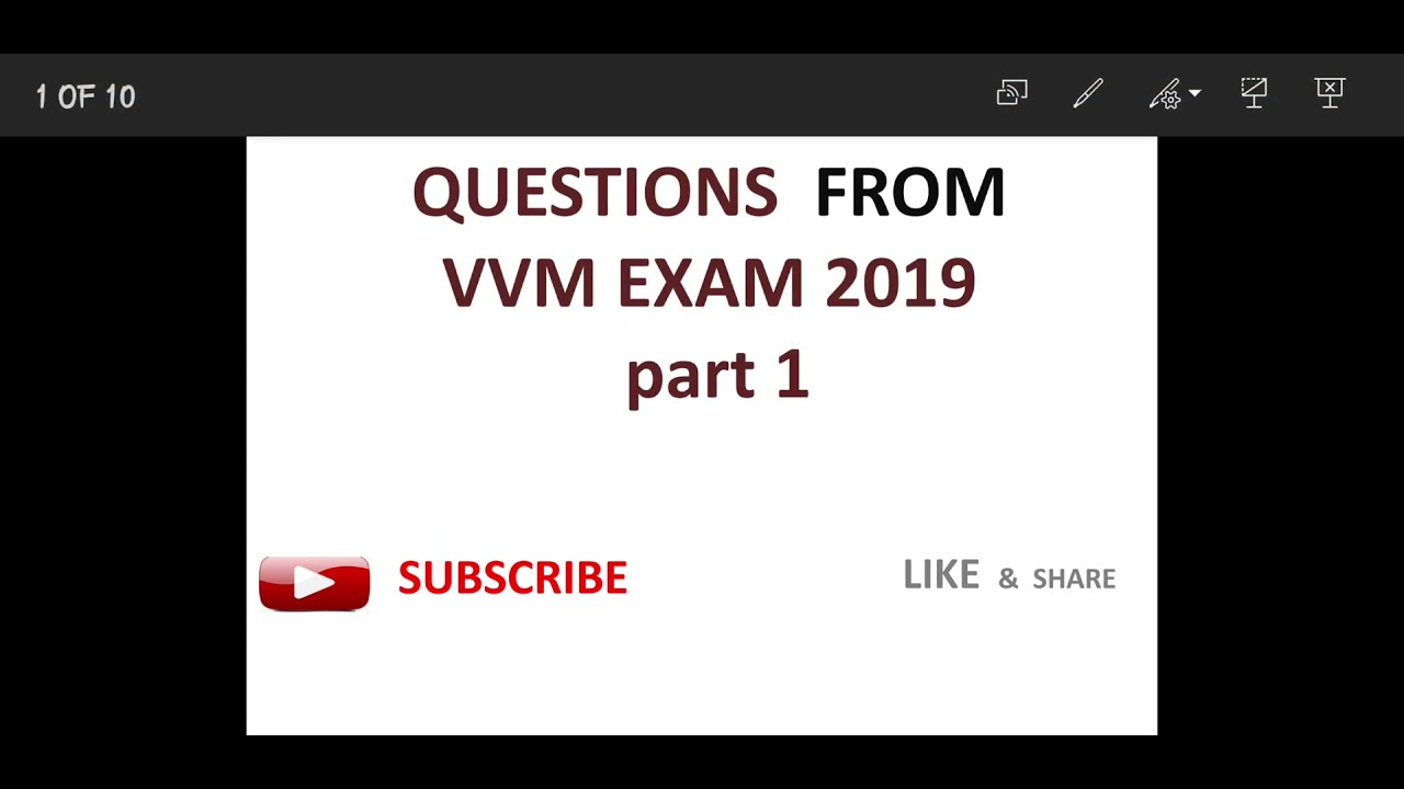 VVM exam 2019 || Science and indian contribution to science questions ...