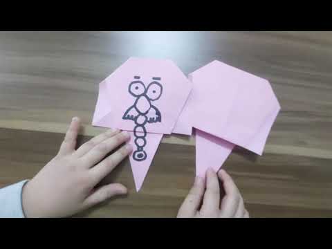 Origami Fil Necati Yapımı 🐘#origami