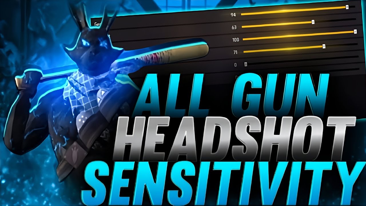 All gun headshot sensitivity ⚡|| Free fire headshot setting in wr9 👑 ...