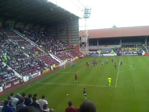 Hearts vs. St. Mirren (Wheatfield Stand), Hearts won 2-1 - YouTube