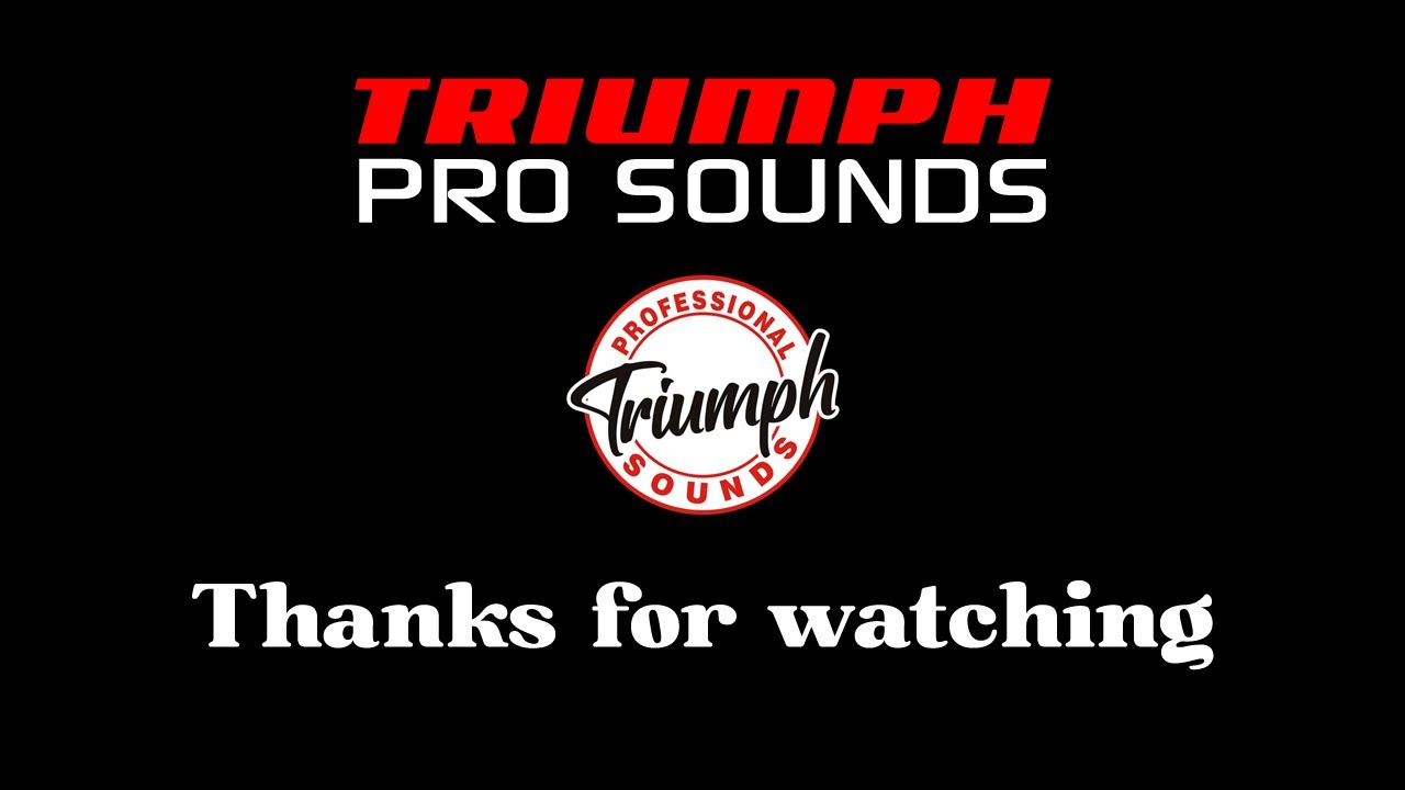 Triumph Pro Sounds Logo Intro - YouTube
