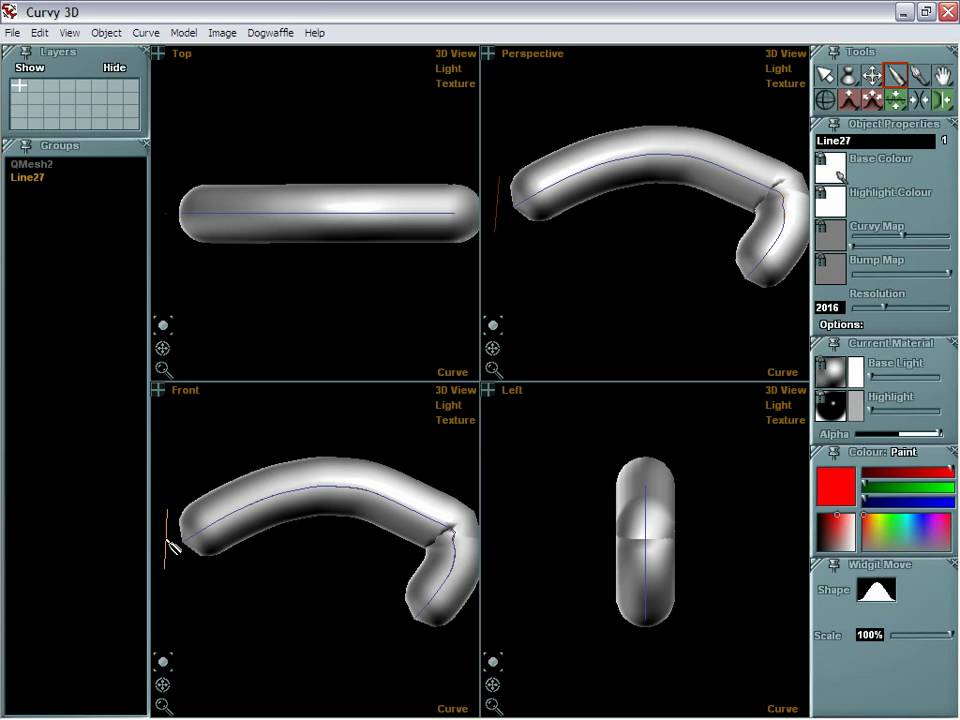 Curvy 3D tutorial: Selecting a Curve - YouTube