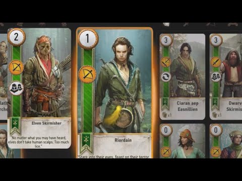 Witcher 3 Gwent Card : Riordain Card. Skellige Isles Location. - YouTube