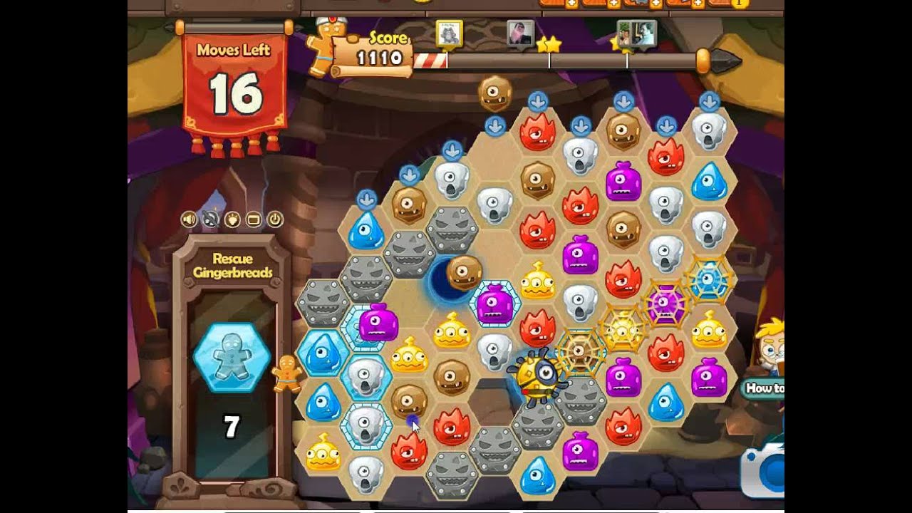 Monster Busters hexa Blast Stage 608 - YouTube