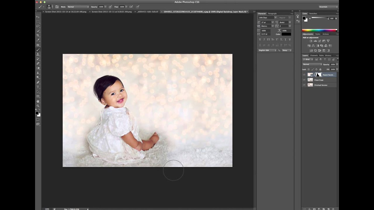 How to use a digital backdrop - Holiday Backdrops - YouTube