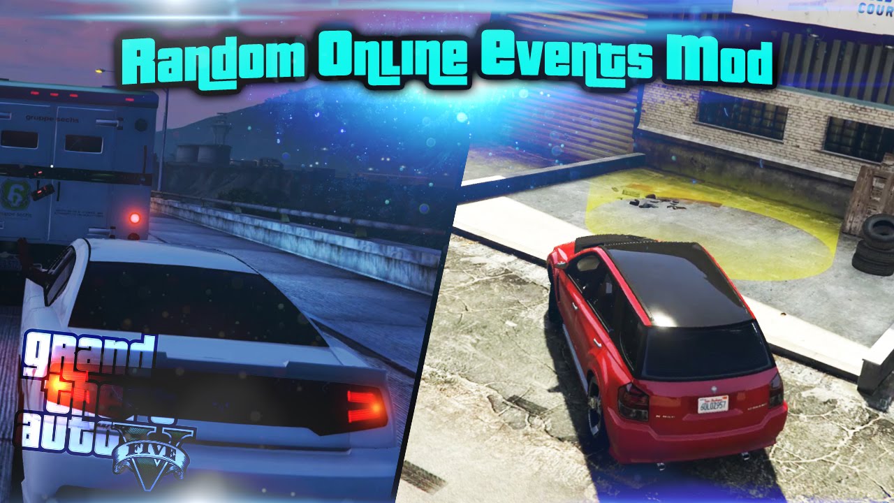 GTA V PC: RANDOM ONLINE EVENTS MOD - YouTube