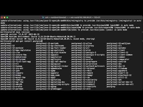 Mirth Install Ubuntu Linux w/named user running service - YouTube