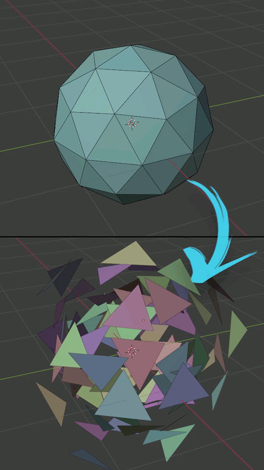 Blender separate object into meshes in Edit Mode #blender #cgian # ...