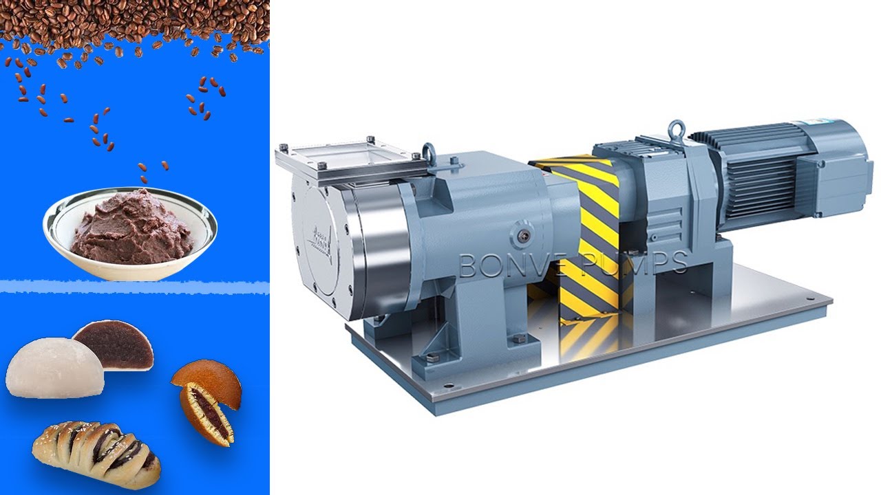 Red Bean Paste Transfer Pump/Paste Production Process - YouTube