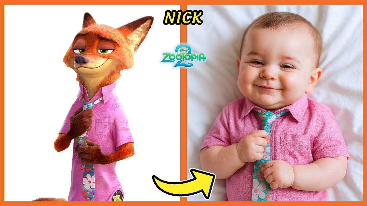 ZOOTOPIA 2 Character as CUTE BABY In Real Life🦊🐰 + Guess the Voice ...
