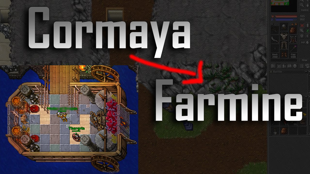 Tibia - Steamboat Cormaya/Acesso Farmine - YouTube