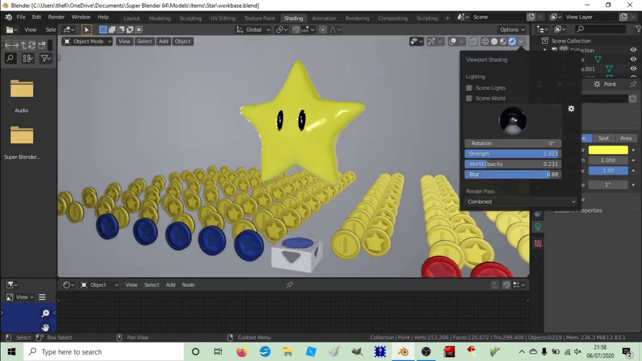 Mario 64 Coins - Blender Timelapse - YouTube