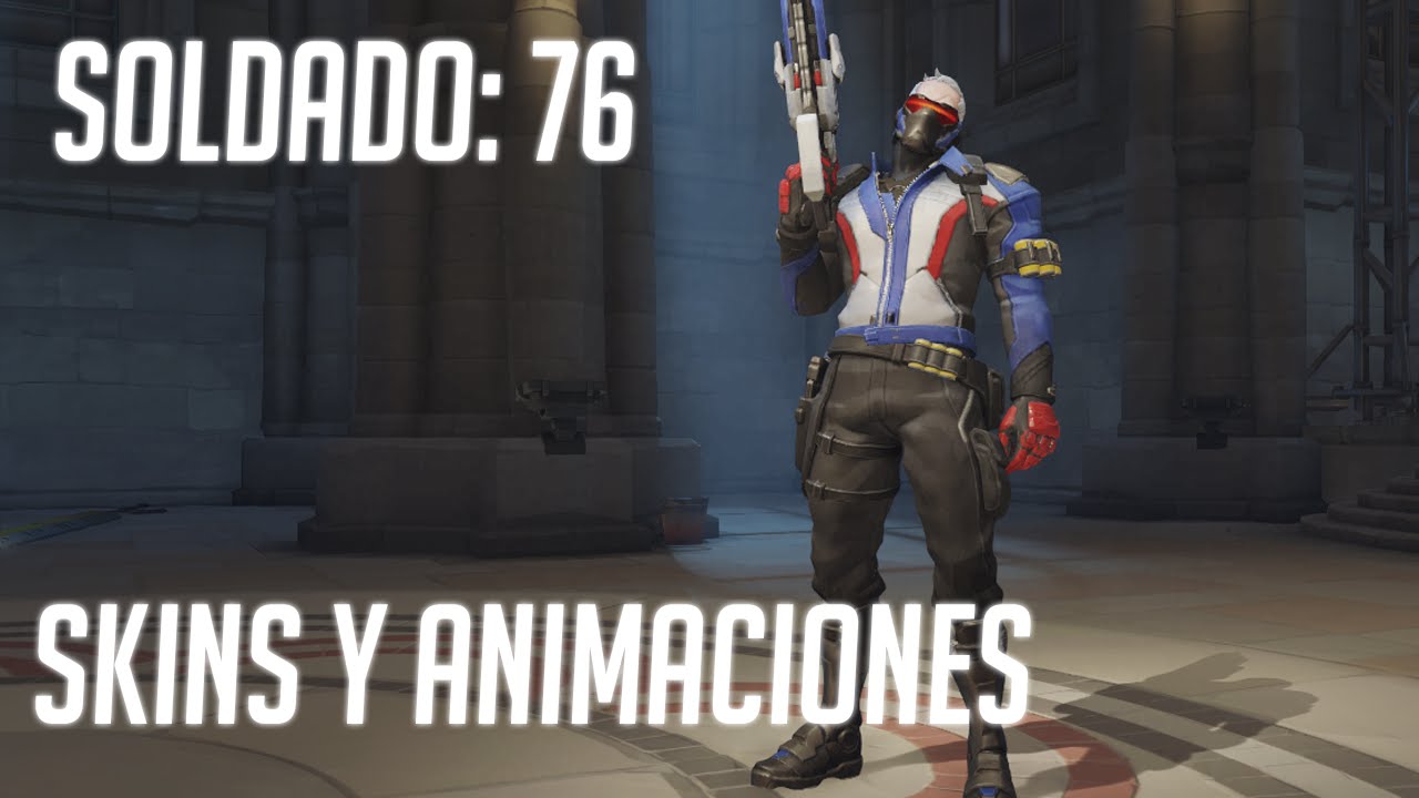 Overwatch | Soldado: 76 Skins y animaciones - YouTube
