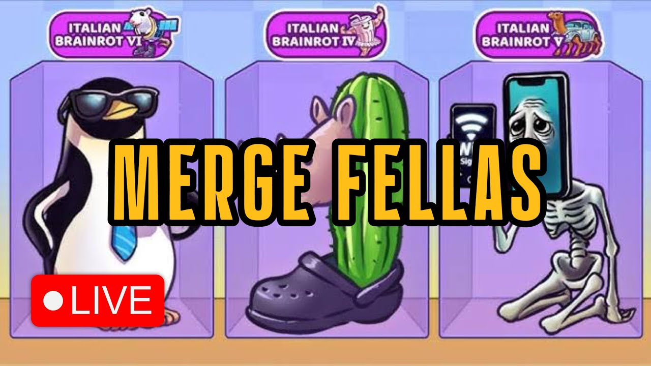 live pagi main merge fellas italian brainrot - YouTube