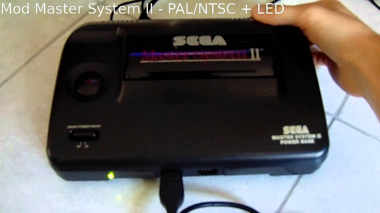 Mod Master System II - PAL/NTSC + LED bicolore - YouTube