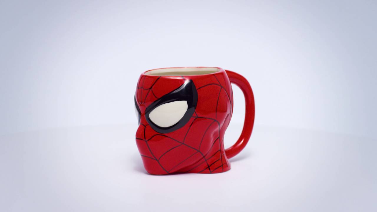 Zak Designs: Spider-Man Sculpted Coffee Mug - YouTube