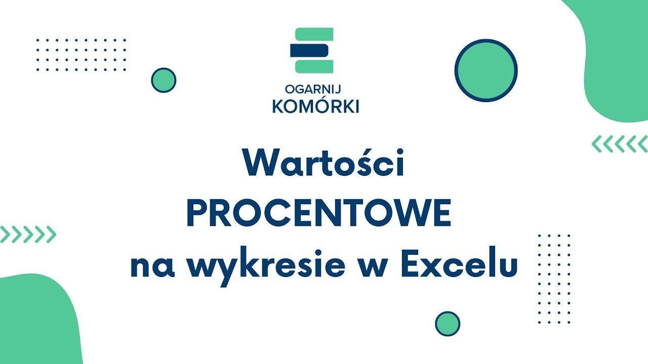 Excel - Procent z całości na wykresie - jak dodać procenty do wykresu w ...